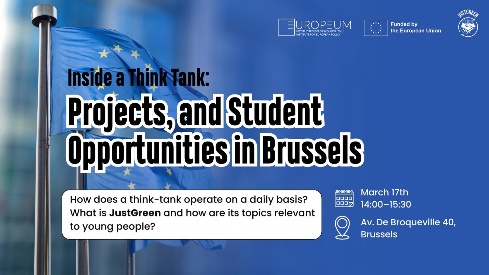 Inside a Think Tank: Projects and Student Opportunities in Brussels ...
